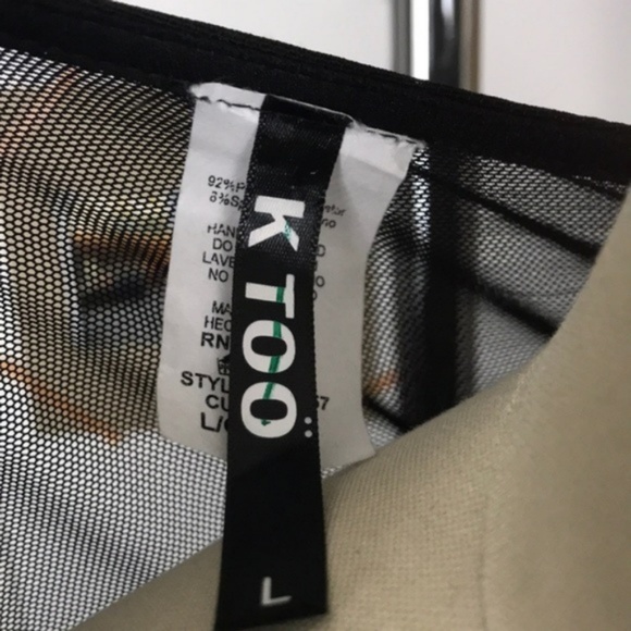 K Too | Tops | Mesh Skeleton Sheer Printed Bodysuit Dia De Los Mu ...